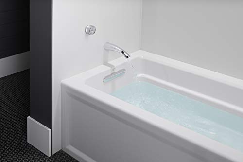 KOHLER K-1123-LA-0 Archer 60-Inch x 32-Inch Alcove Bath with integral apron, integral flange and left hand drain, White, one-size