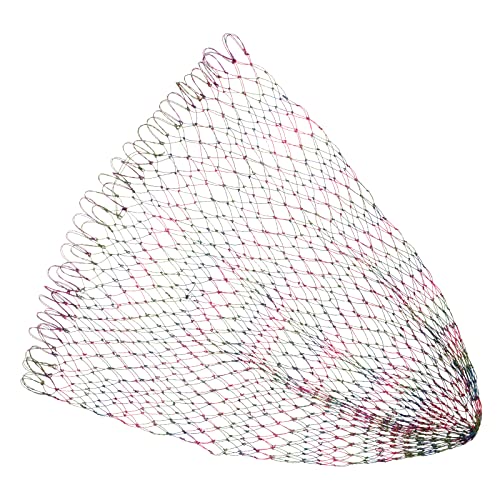 PATIKIL Fishing Net Replacement, Dia.13.8" PE Landing Net Replacement Mesh for Freshwater Saltwater Fishing, Multicolor
