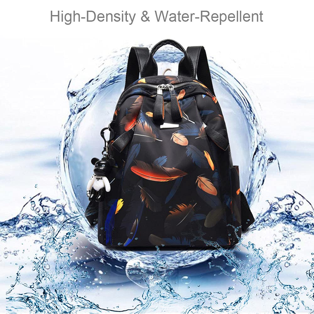 MATMO Anti Theft Small Backpack Purse for Women, Waterproof Nylon Backpack Bag (Women Backpack Purse Light Grey)