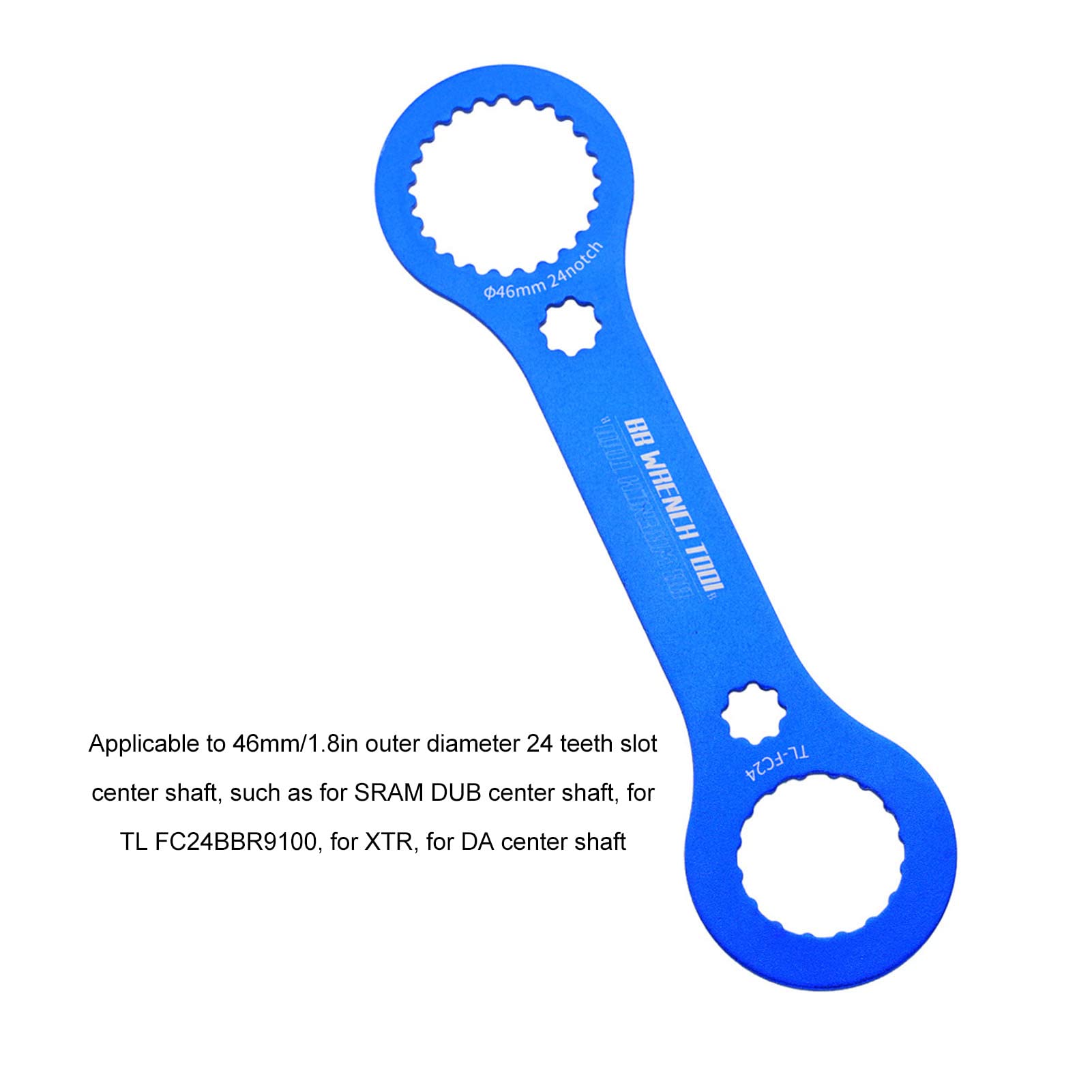 SPYMINNPOO Fork Wrench, Front Fork Wrench Integrated Aluminium Alloy Disassembly Spanner for Road Bike Golfpracticemat Repair Hardware Tools