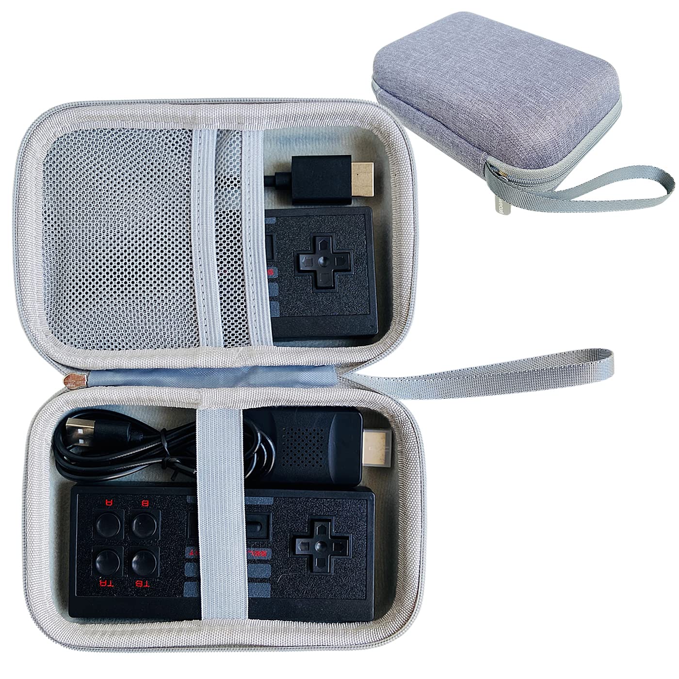 RAWECUD Hard Carrying Case for CICYSTORE Retro Game Console, Travel Storage Box for 1500+ Classic Video Games Stick (Case Only)