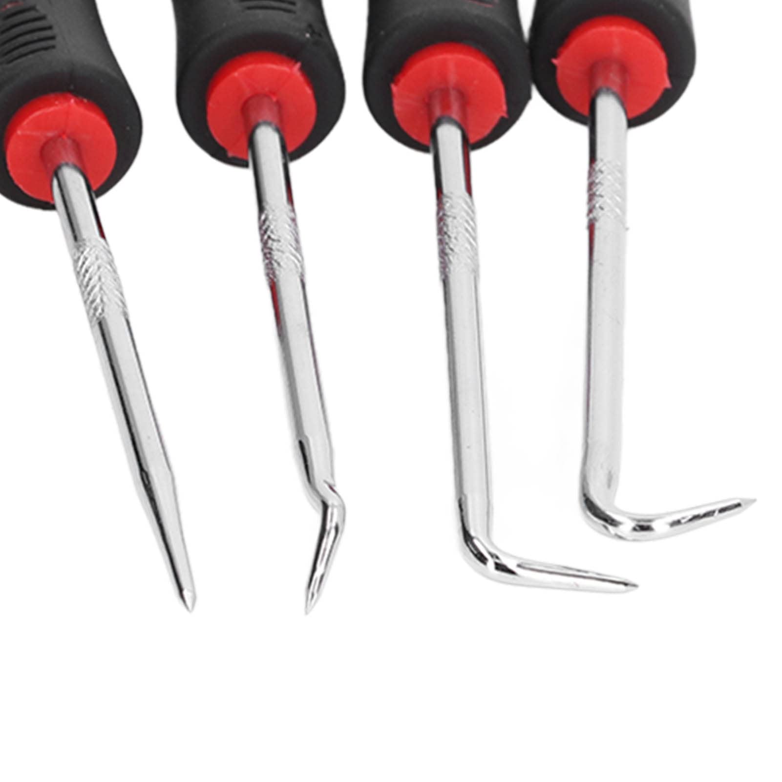 plplaaoo Pick and Hook Set, Hose Removal Tool, Pick Hook Set, Hook Tool Set O Rings Professional 4 Different Special Shaped Bicycle Oil Sealing Hooks for for Mountain Road Bikes, Hook Tool Set hoo