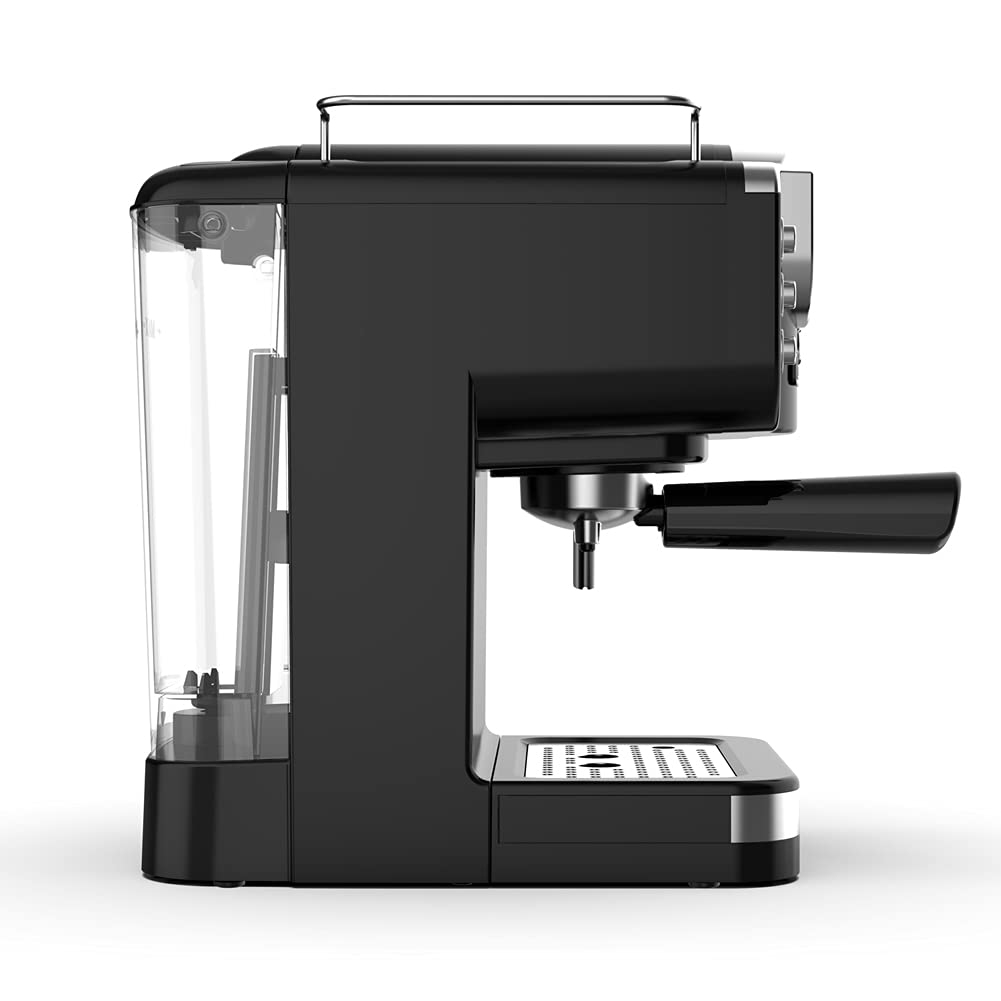 LAFEECA Espresso Machine 19 Bar Fast Heating Cappuccino Coffee Maker with Milk Frother Steam Wand - Black