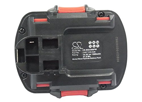 Replacement Battery for 2 607 335 711 BAT038 BAT040 BAT041 2 607 335 528,Compatible with 3454-01 PDR 14.4V/N PKS 14.4V Battery (1500mAh)