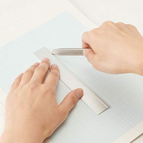 MUJI Japan Aluminum Ruler 15mm Silver