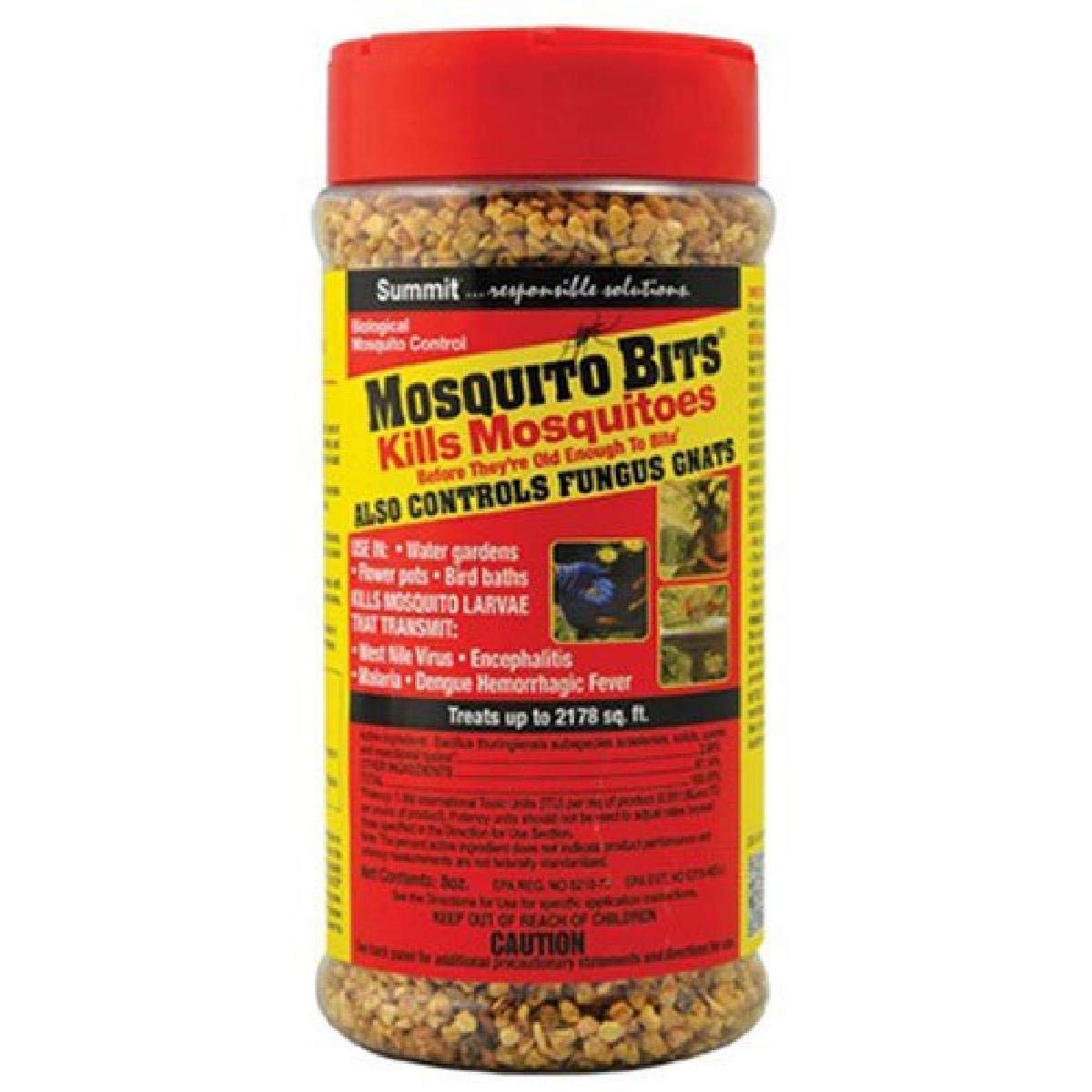 Summit Mosquito Dunks, 20 Dunks, Natural, 1 Pack & Summit 116-12 Quick Kill Mosquito Bits, 8-Ounce