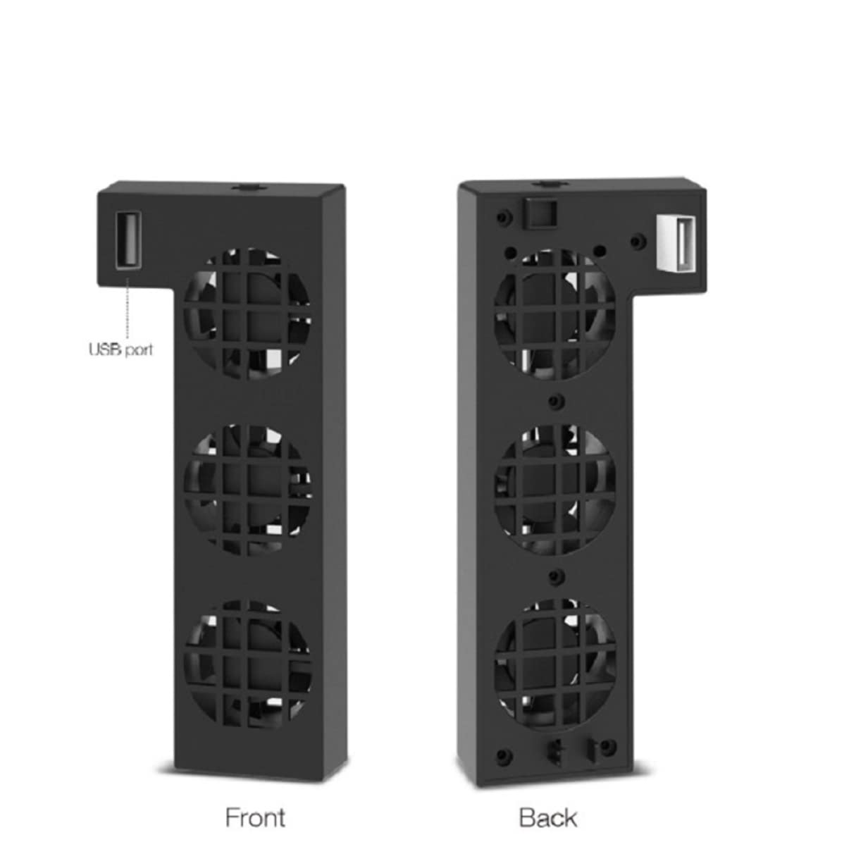 SOLUSTRE Coolers 3 pcs for One Black External Temperature Machine Game X Control Fan Cooling Fans with Console System Gaming USB Cooler Rear Compatible Joycon