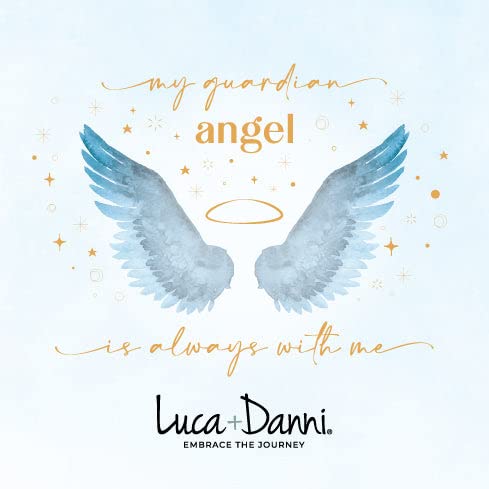 Luca + Danni Guardian Angel Wing: Artisan Metal Bangle Bracelet - Religious Stackable Women's Jewelry Gifts | Silver, Regular