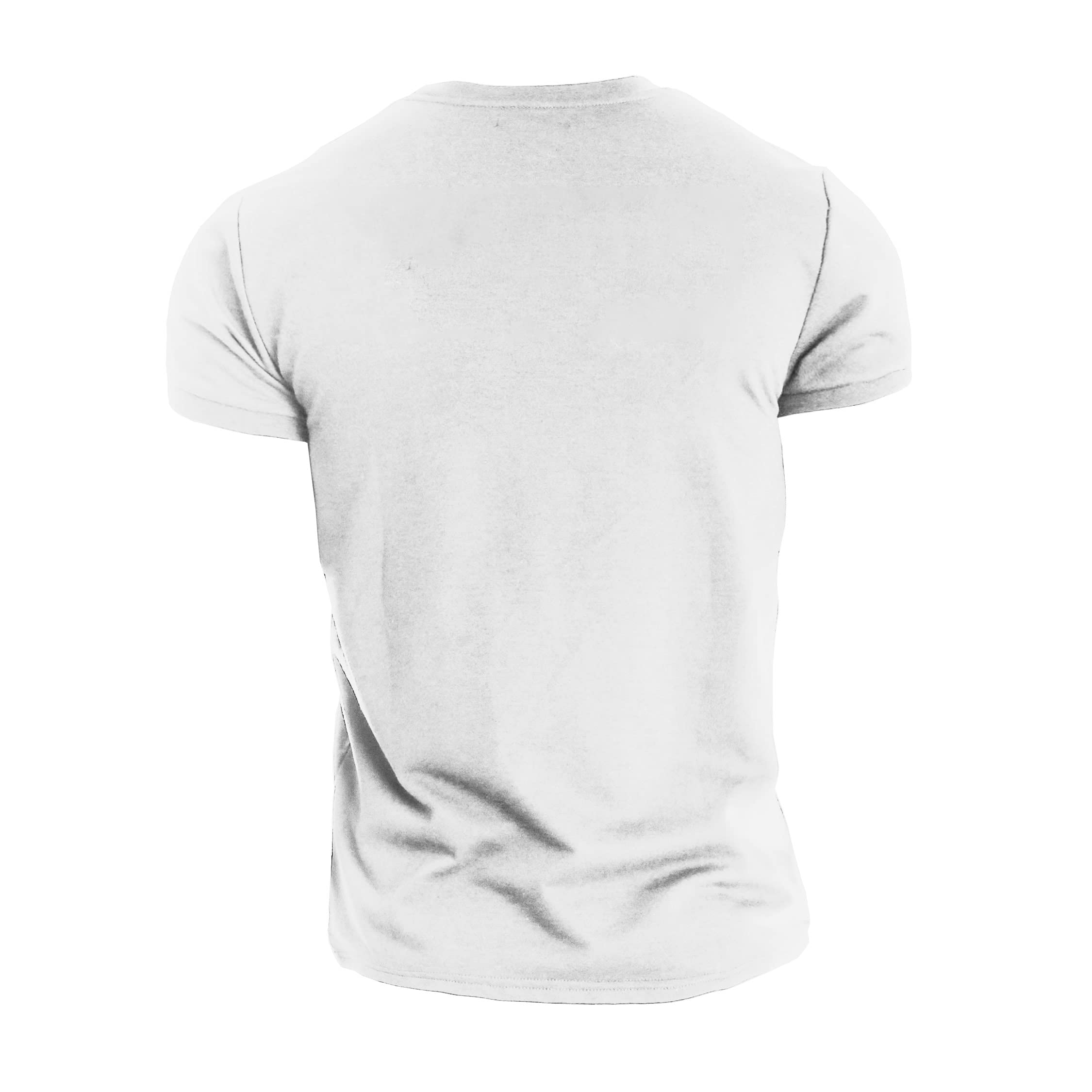 ReedCA Spartan Helmet - Mens Bodybuilding T-Shirt - Gym Training Top(White,L)