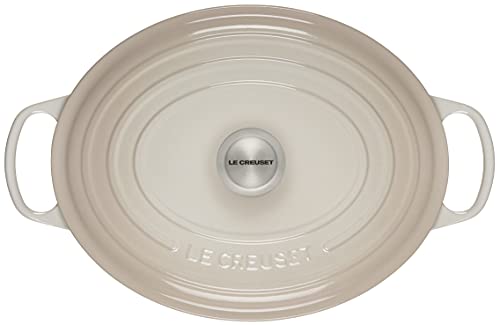 Le Creuset Enameled Cast Iron Signature Oval Dutch Oven, 8 qt., Meringue