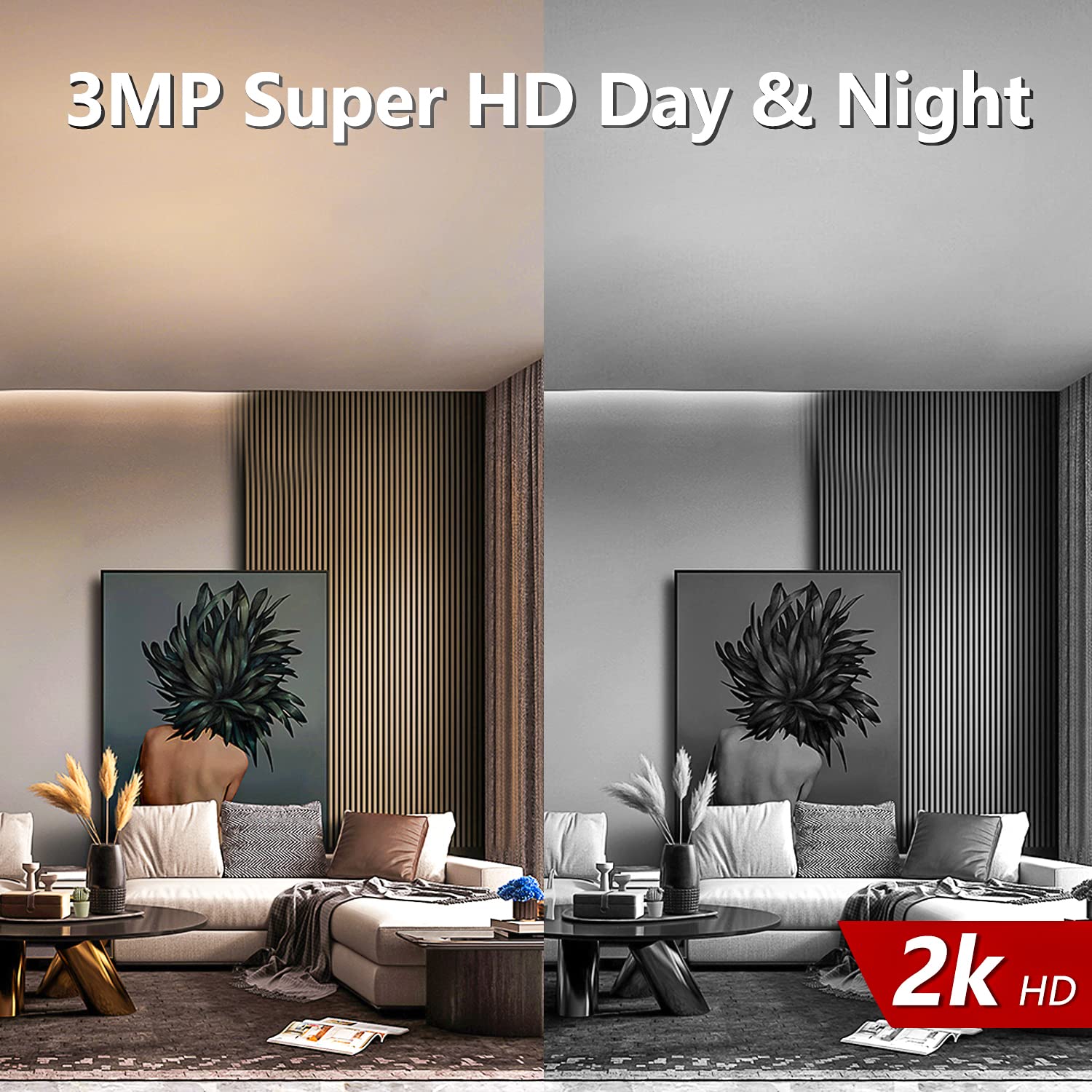 Sibosz Wireless Security Cameras, Solar Powered Surveillance PTZ Camera Outdoor 2.4GHz WiFi with 1080p HD 360° View Two-Way Audio PIR Motion Detection Night Vision SD Card/Cloud Storage