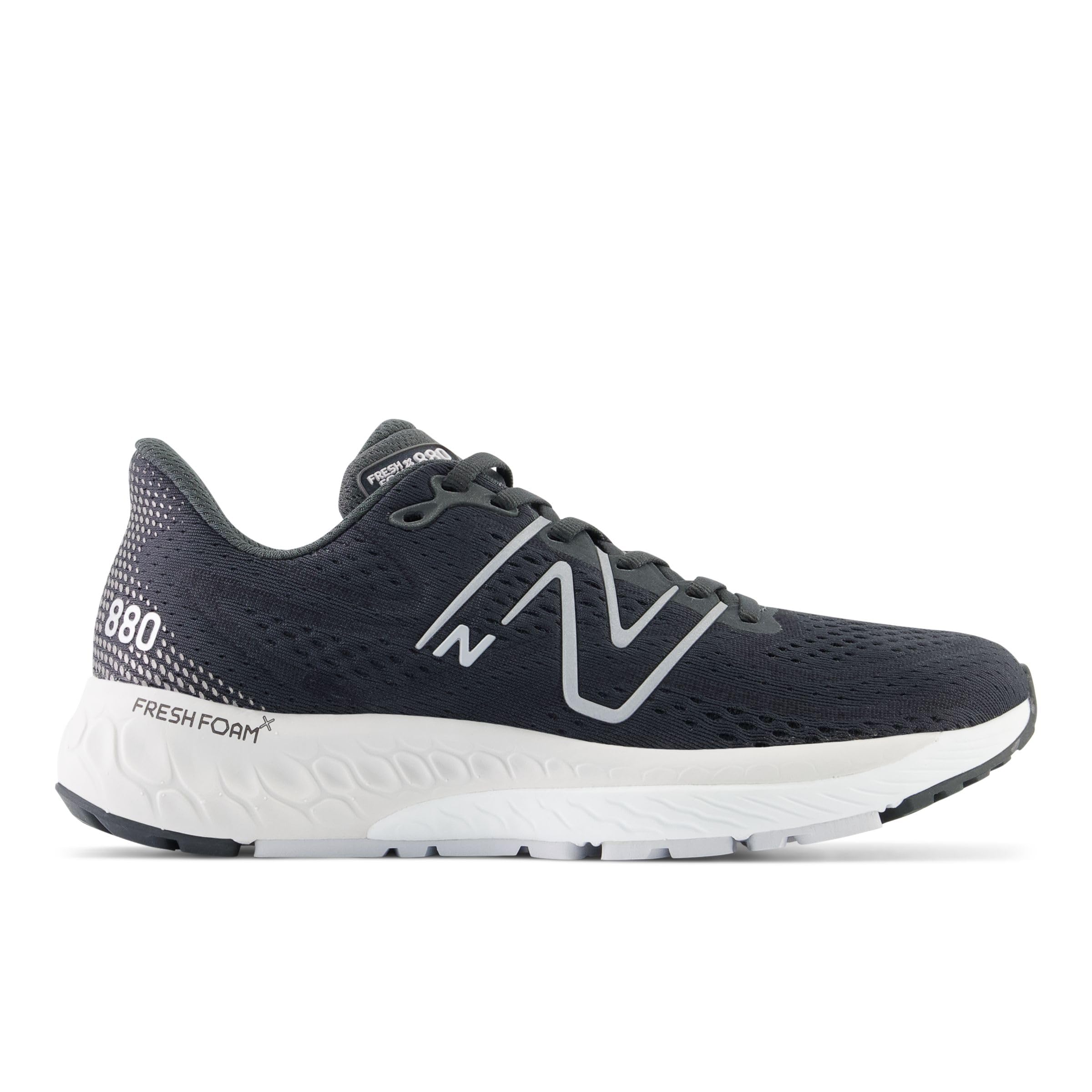 New Balance Women's W880K13 Running Shoe, Blacktop/Black/Silver Metallic, 9 Wide
