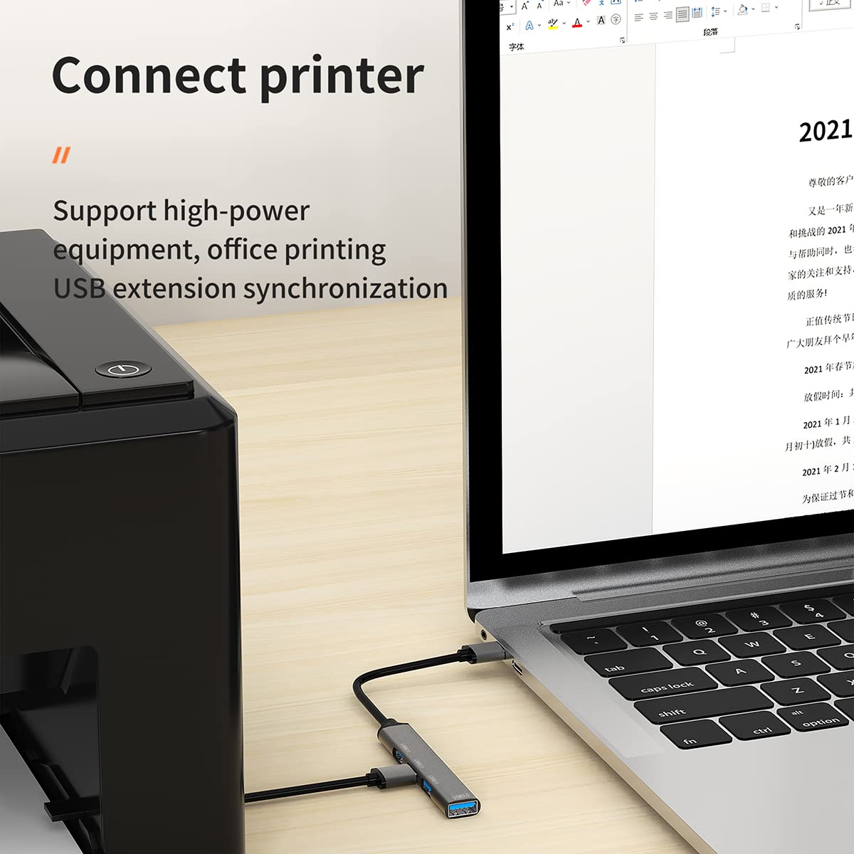 USB 3.0 Hub Extensions, 4-Port USB 3.0 & USB 2.0 Ultra Slim Hub, Portable Multi USB Port HUB for Desktop, Laptop, MacBook, Xbox, PS4, Printer, Flash Drive, Mobile HDD…
