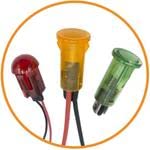 OEM Dialight 655-1303-104F,LED Panel Mount Indicator Uni-Color Yellow 100mcd 2-Pin (25 Items)