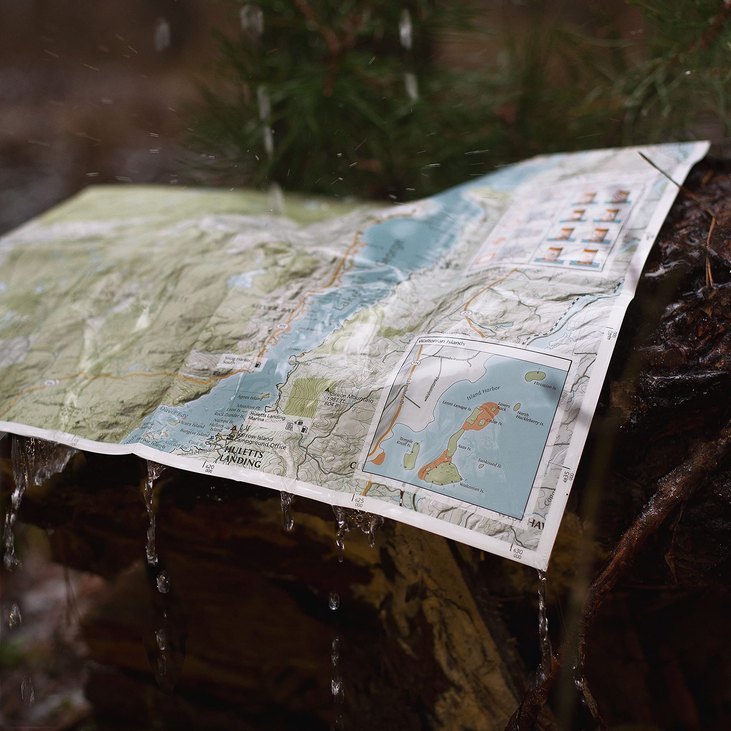 Lake Placid & Saranac Lake Winter Trails Map | Adirondacks High Peaks Hiking Map | Jackrabbit Ski Trail, Paul Smith’s College VIC, Cascade X-C Ski Center | Durable, Waterproof & Tear Resistant