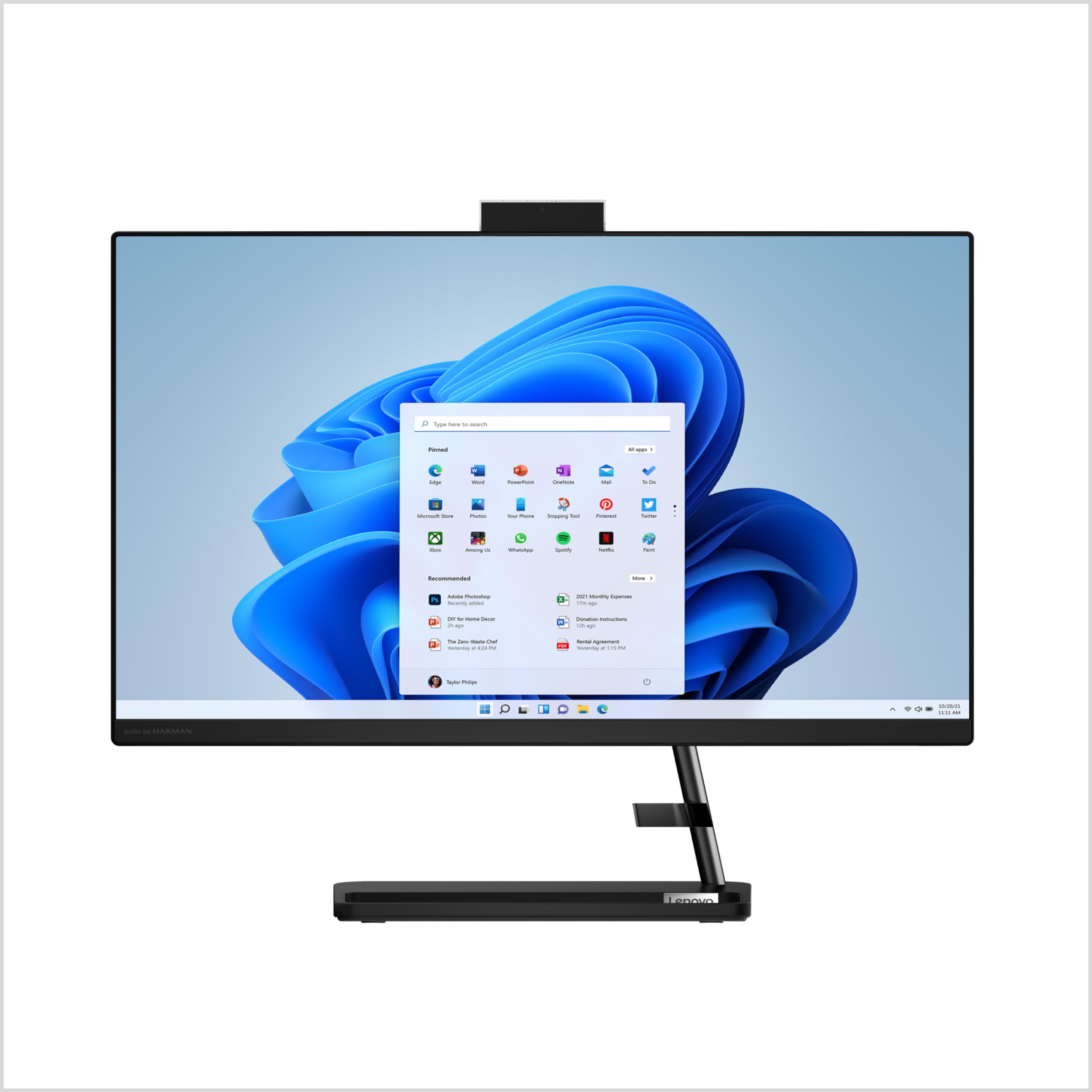 Lenovo IdeaCentre AIO 3i, 23.8” FHD Display, Intel Core i5-13420H, Intel UHD Graphics, 16GB RAM, 512GB, 1920x1080 px, Calliope Wireless Keyboard and Mouse, Windows 11, Black