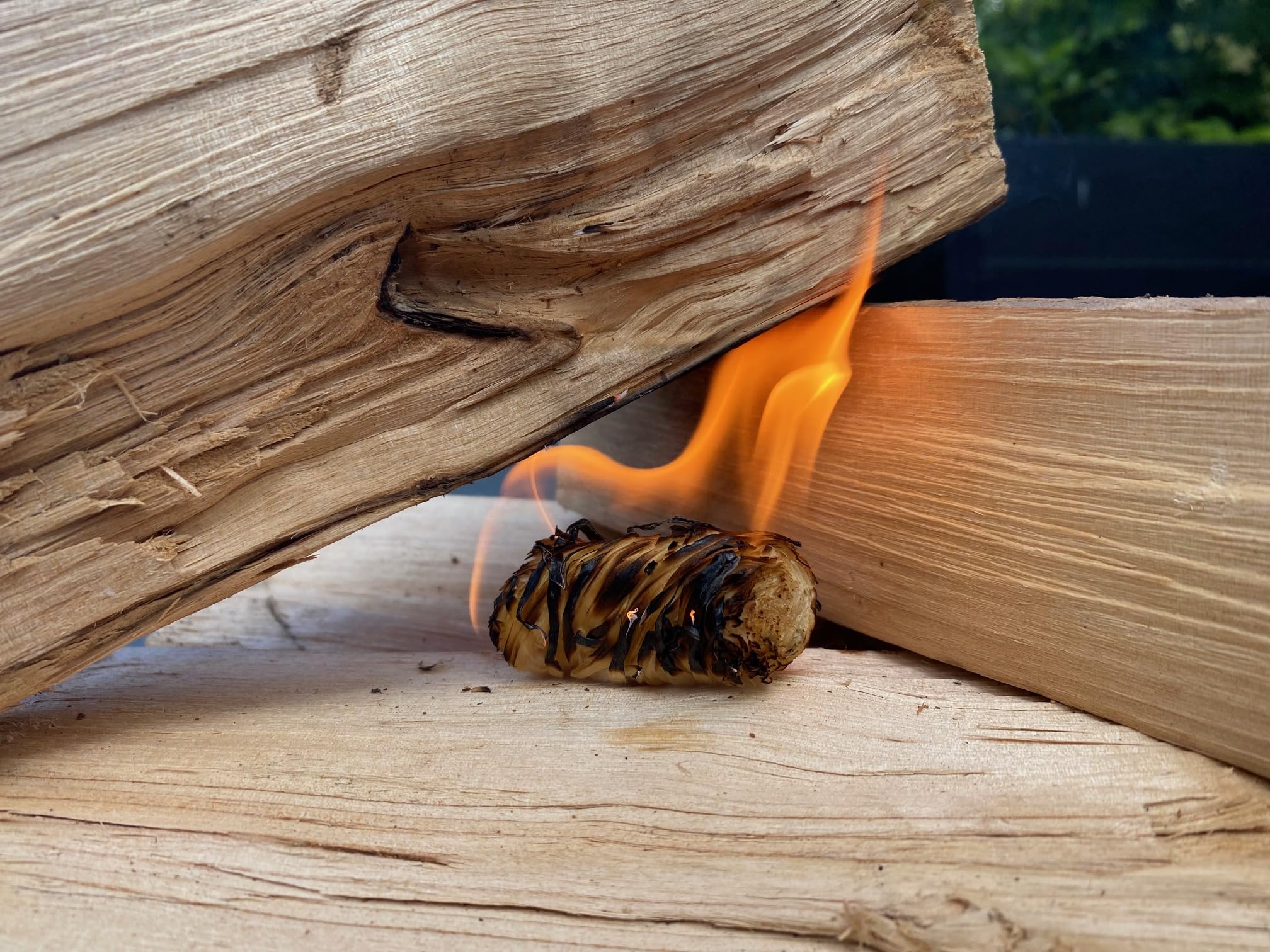 Wood Wool Fire Starter 50 Pack β Long Burn Time Up to 10 Minutes, Ideal Fire Starters for Campfires and Charcoal Starter β Made from Wood and Wax