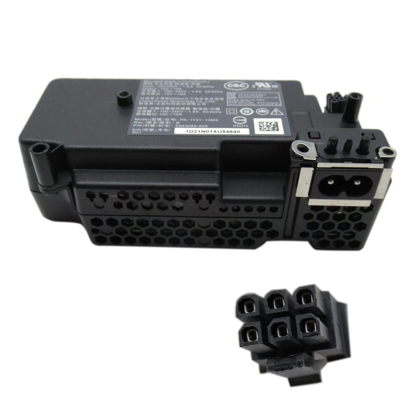 Replacement Internal Power Supply for Xbox One S (Slim) 1681, AC Adapter Brick PA-1131-13MX N15-120P1A