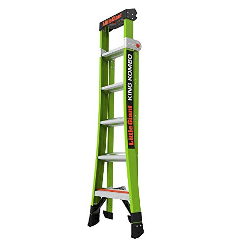 Little Giant Ladder Systems 13610-071 King Kombo 3-in-1 Ladder, 6 Ft, Gray