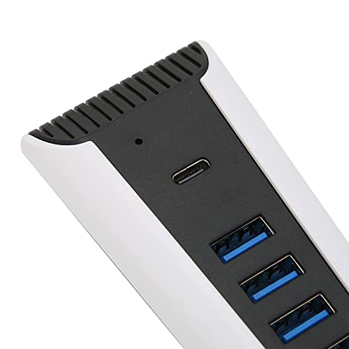 USB Hub, 5 in 1 Multi Port Expansion Adapter,1 x USB ,1 x Type C Male to 5 x USB,1 x Type C Female, High Speed Docking Station for PS5 Console