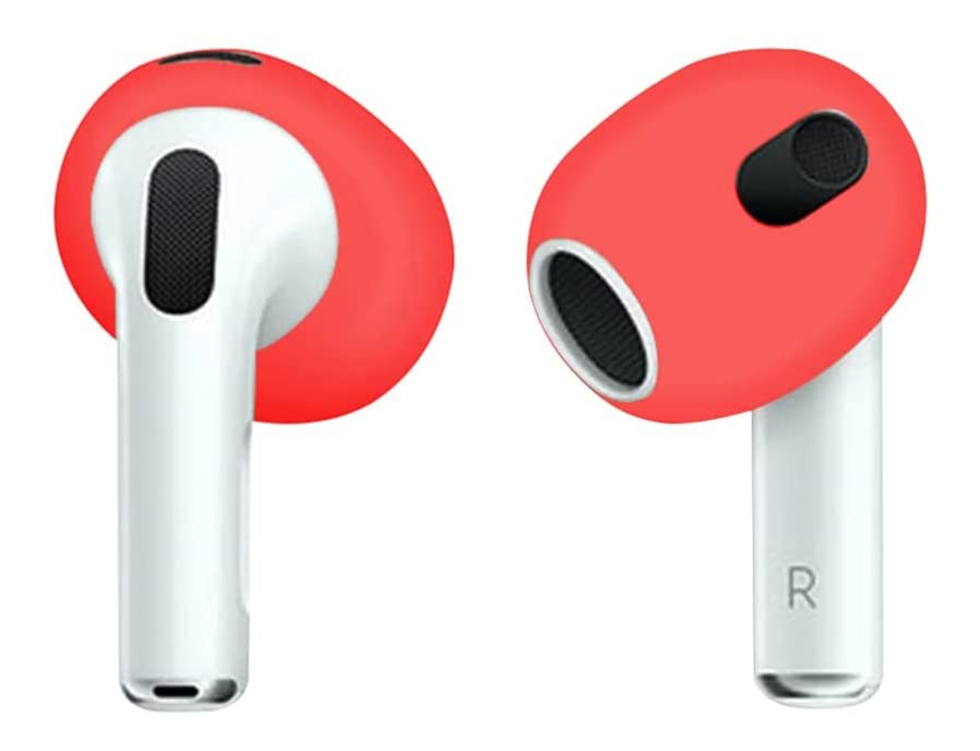 Rqker Fit in Case Ear Tips Compatible with AirPods 3 2021 3rd Gen, 9 Pairs Ultra Thin Soft Silicone Eartips Earbuds Dustproof Cover Fit in Charging Case Compatible with AirPods 3, 9 Pairs 9 Colors