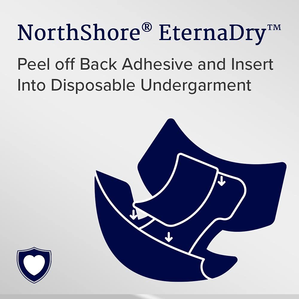 NorthShore Booster Pads for Men and Women with Adhesive, X-Large, Case/72 (6/12s)