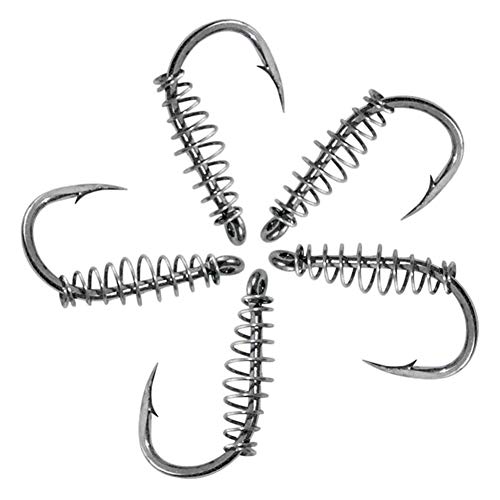 mogen886 10Pcs Sharpened Fishhook Carbon Steel Fishing Hooks Fish Tackle Tool for Fishing Outdoor 4#
