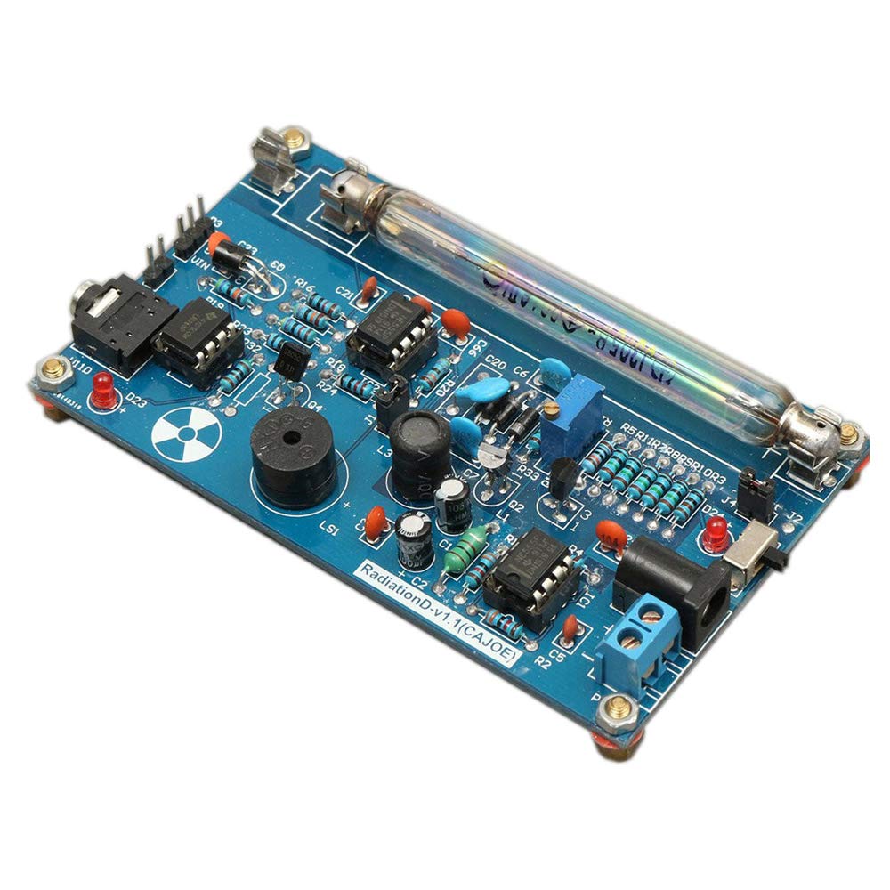 ZSEM Assembled DIY Geiger Counter Kit Module Nuclear Radiation Detector LCD Display with Sound and Light Alarm Function