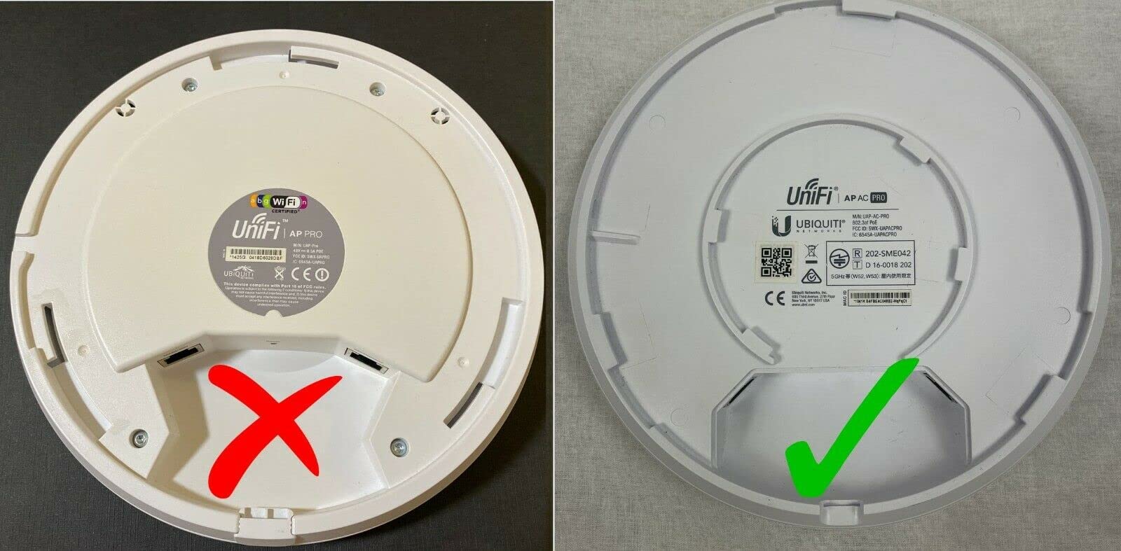 Replacement Mounting Bracket Compatible with Unifi Ubiquiti U7-Pro, U6-Pro U6-LR, UAP-AC-PRO, HD, SHD