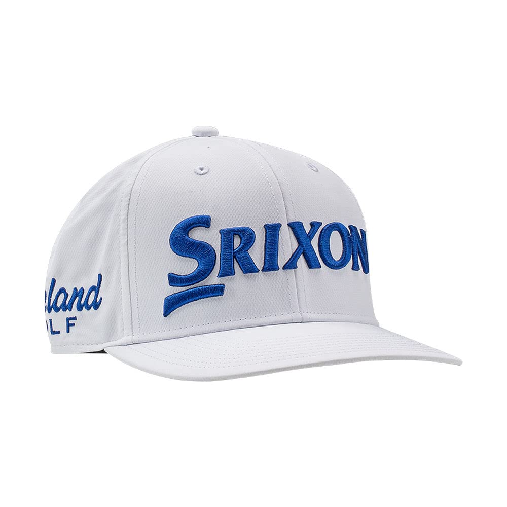 Srixon New Golf Tour Original Adjustable Hat - White/Electric Blue