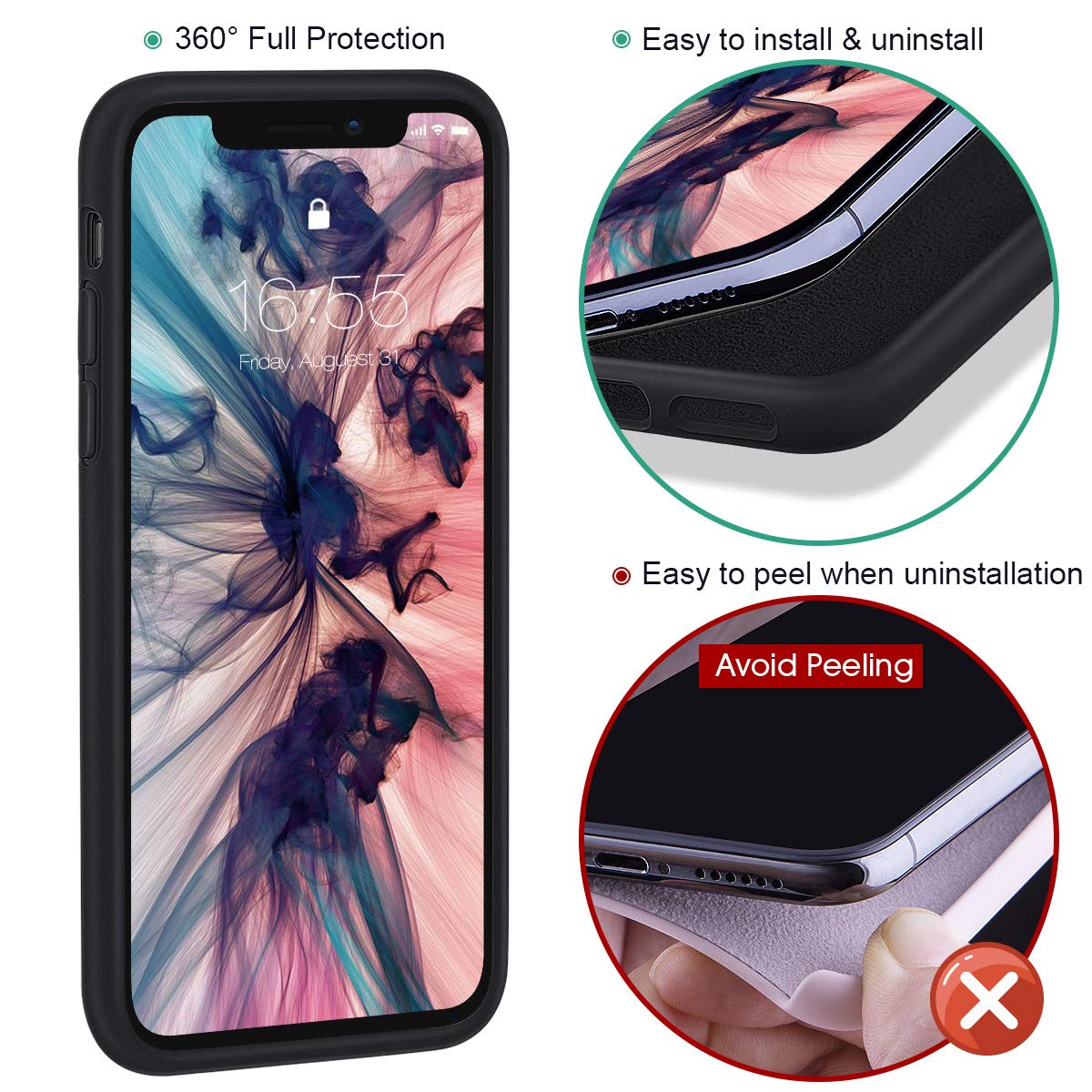 MILPROX Case Compatible for iPhone 11 with Screen Protector, Liquid Silicone Gel Rubber Shockproof Slim Shell with Soft Microfiber Cloth Lining Cushion Cover (2019 6.1")- Stone