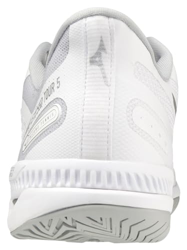 Mizuno Wave Exceed Tour 5 AC Women's Tennis Shoe | Women's Court Shoe | White/Silver | US Womens 8.5