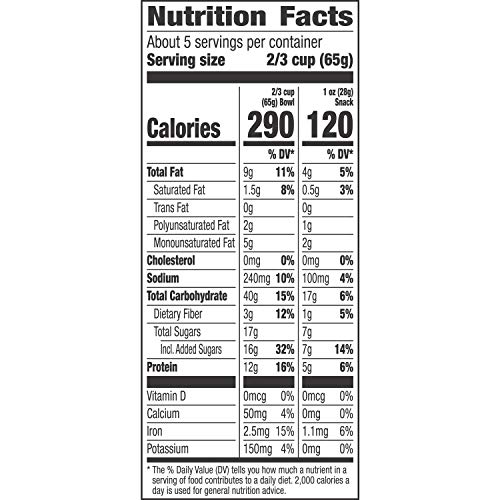 Nature Valley Sweet & Salty Dark Chocolate Pretzel Peanut Granola, 11 oz (Pack of 4)