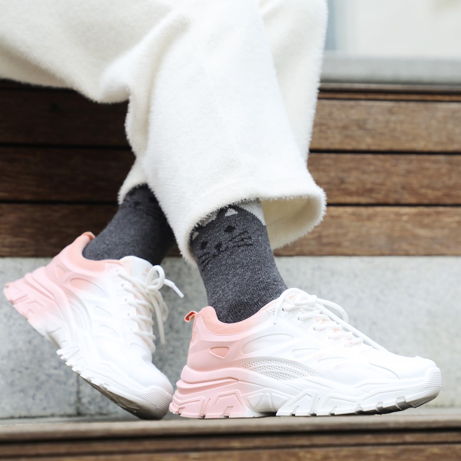 Pleneal 3 Pack Womens Wool Socks - Boot Socks for Women, Wool Socks for Women, Warm Crew Winter Socks, Thick Knit Cozy Socks
