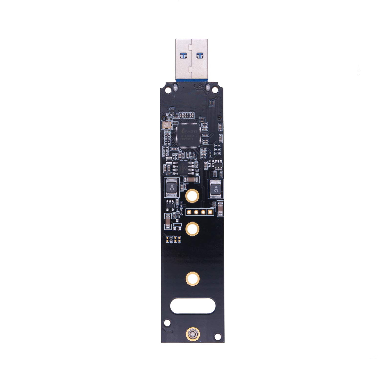 M.2 NVME USB 3.1 Adapter, M-Key M.2 NVME to USB Card Reader USB 3.1 Gen 2 Bridge Chip with 10 Gbps High Performance, Compatible with Samsung 950/960/970 Evo/Pro or Other M.2 SSDs with PCI-E Type