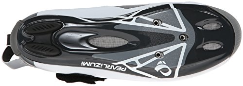 PEARL IZUMI Women's W Tri Fly V Carbon W/b Tri Cycling Shoe, White/Black, 40 EU/8.4 B US