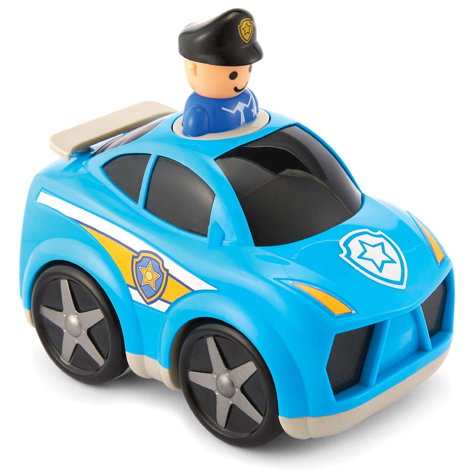 Kidoozie Press βn Zoom Police Car - Developmental Activity Toy for Toddlers Ages 12 Months and Older - Great for Fine Motor Skills and Visual Development!