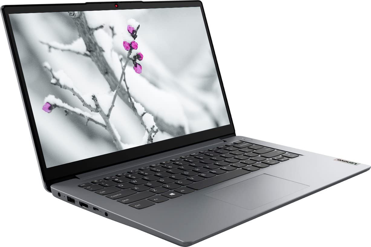 Lenovo IdeaPad 1i 14" HD Education Laptop, Intel Dual Core Processor(Up to 2.80GHz), 4GB RAM, 64GB eMMC + 128GB SD Card, WiFi 6, Bluetooth, Webcam, 10Hr Battery Life, Windosws 11
