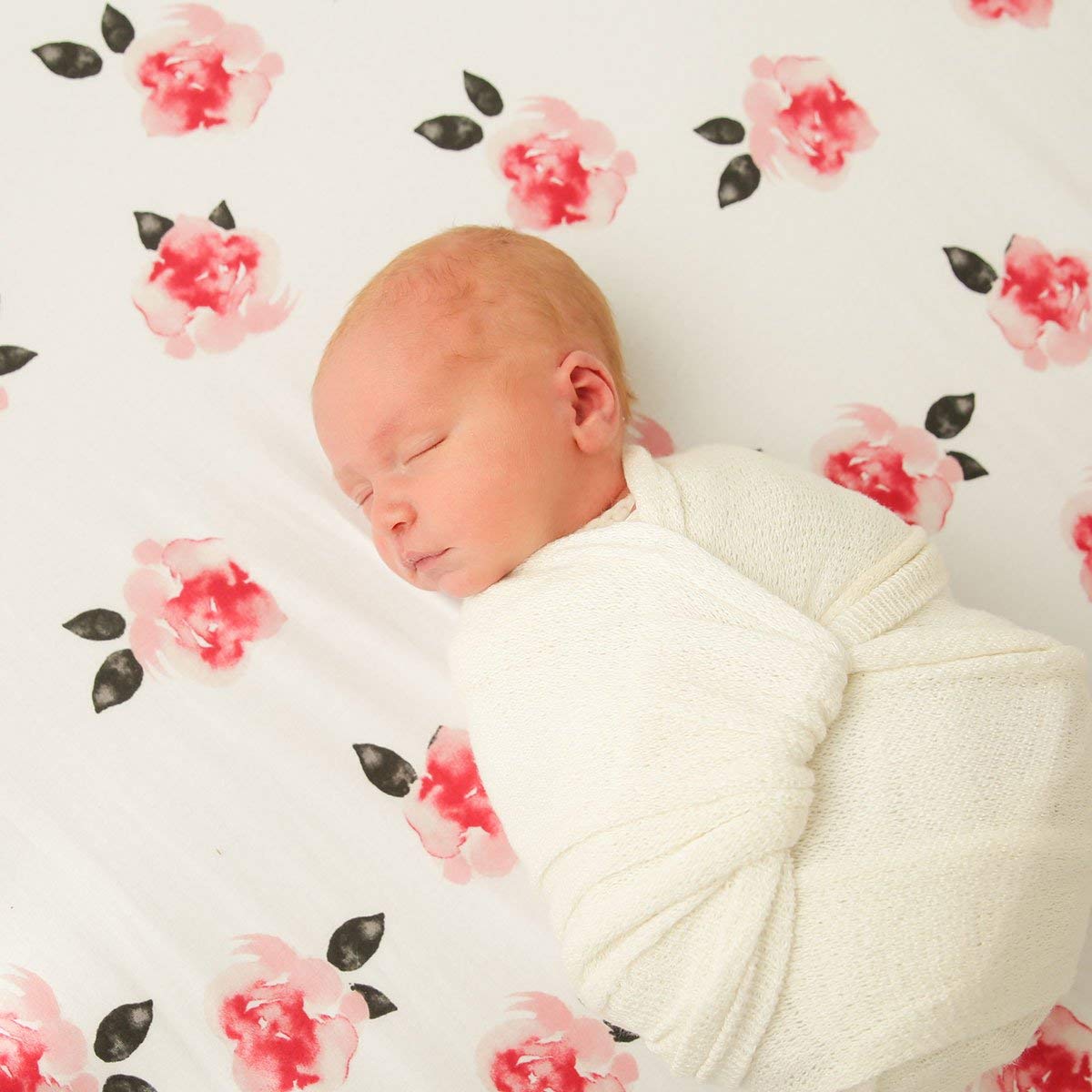 Kids ‘N Such Fitted Bassinet Sheets for Hourglass, Oval & Rectangular Bassinet Mattress, Petal, 2 Pack