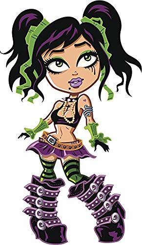 Sexy Punk Goth Teen Girl Cartoon #2 Steel Bottle Stopper Winestopper