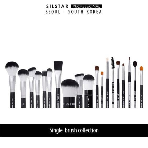 SILSTAR PROFESSIONAL PRECISION CONCEALER BRUSH SPB022, CRUELTY-FREE SYNTHETIC HAIR FACE BRUSH FOR FLAWLESS MAKEUP APPLICATION WITH NATURAL BIRCH WOODEN HANDLE MADE IN KOREA…