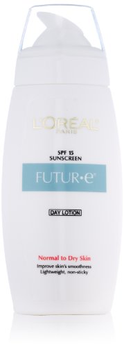 L'Oreal Paris Futur-e Day Face Moisturizer with SPF 15 & Vitamin E for Normal to Dry Skin, 4 Ounce