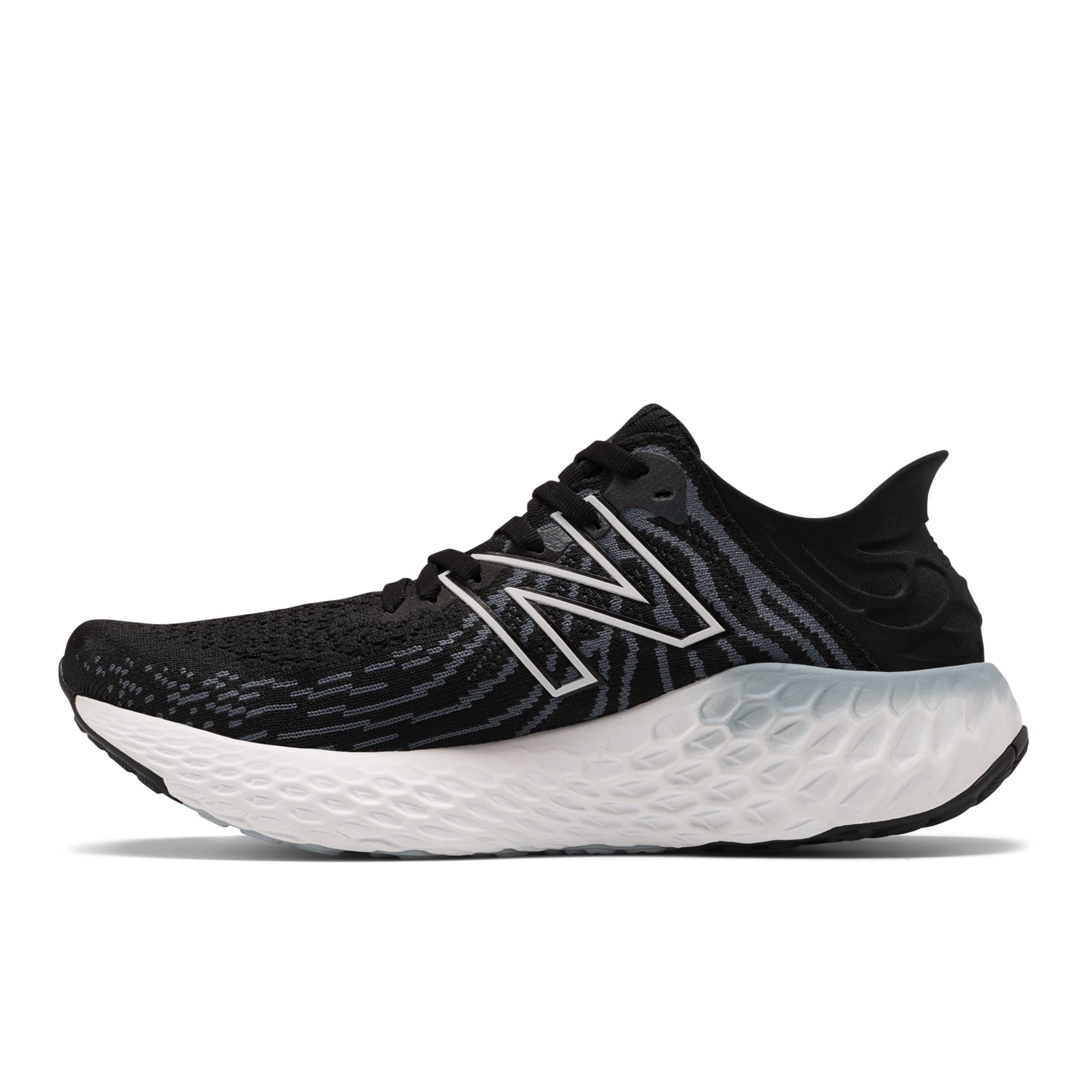New Balance womens Fresh Foam 1080 V11 Running Shoe, Black/Thunder, 7.5 US