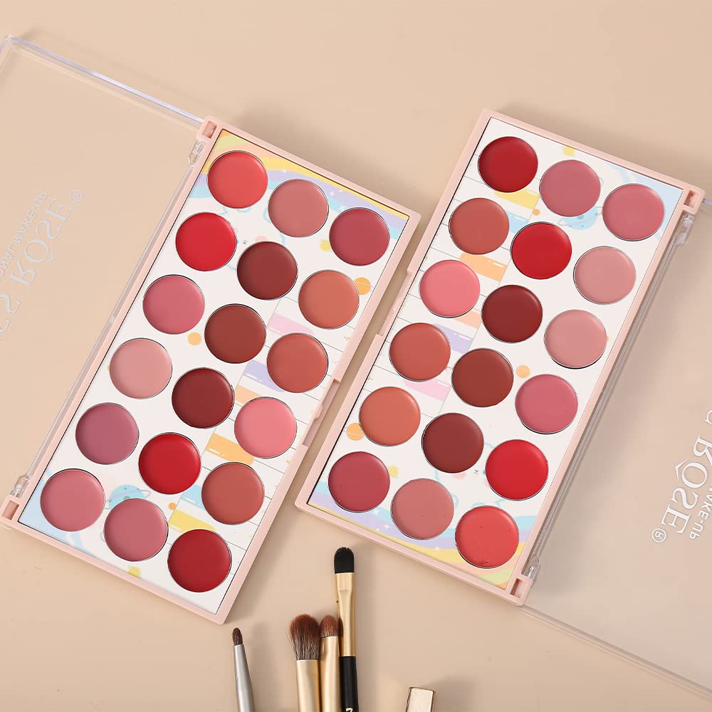 MYUANGO Matte Lipstick Makeup Palette, 18 Colors Matte Long-Lasting Wear Non-Stick Cup Not Fade Waterproof Lip Color Moisturize Lipstick