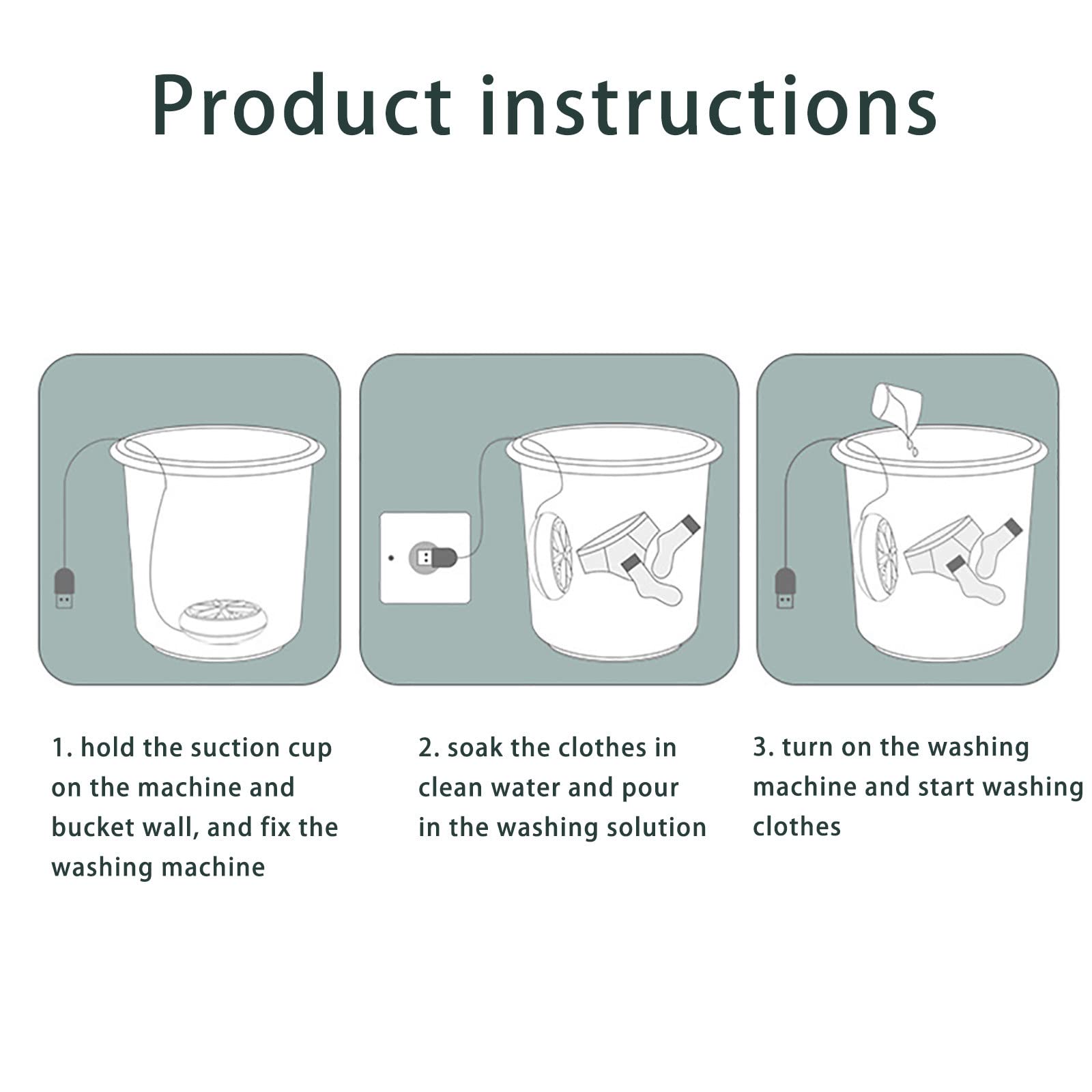 Portable Washing Machine for Sink Mini Dishwasher for Clothes and Dishes Small Washer for Underwear Personal Baby Clothes Towel for Camping Rv Travel & Home USB Interface Connection