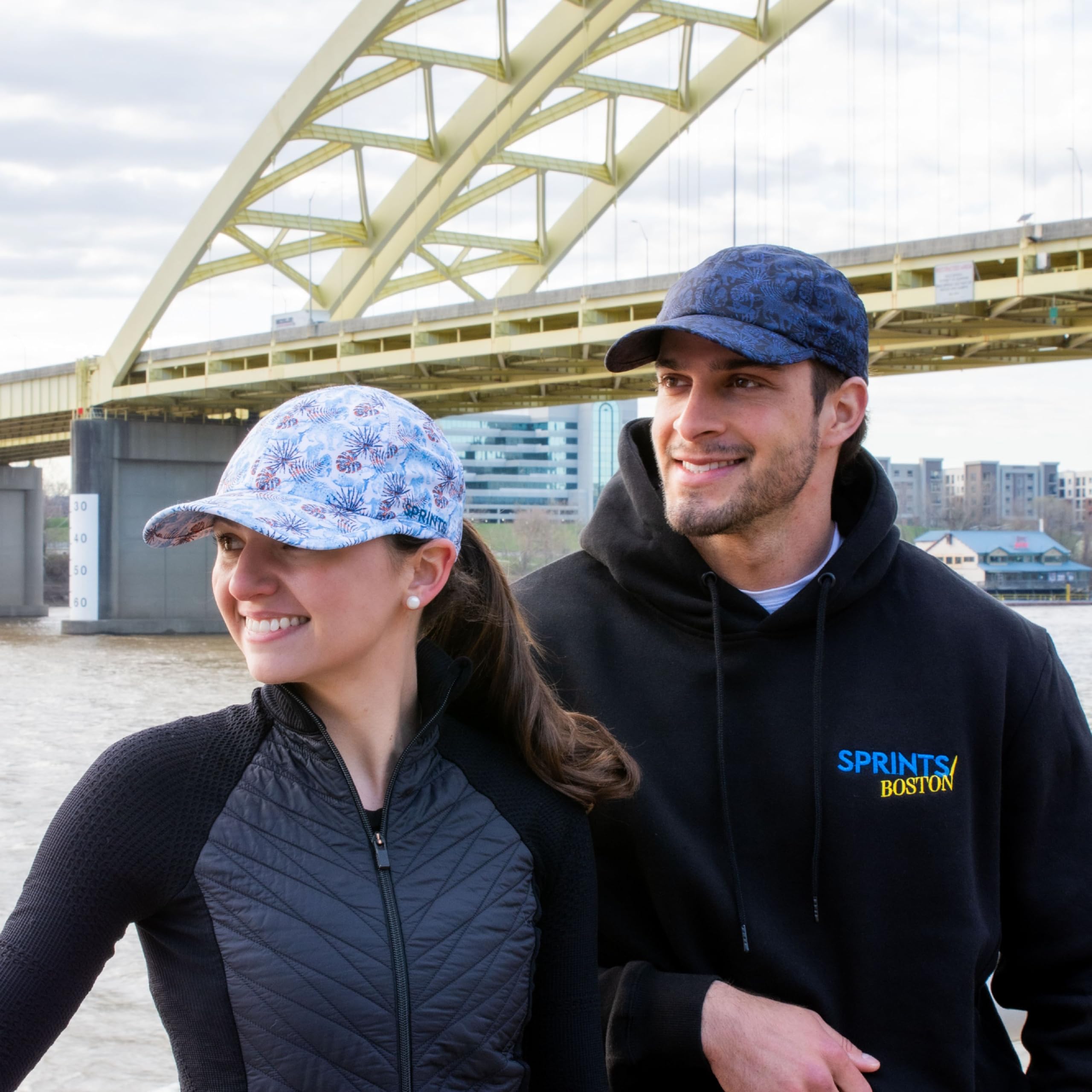 Sprints Fish are Friends Race Day Performance Running Cap | The Lightweight, Quick Dry, Black Sport Hat, One Size