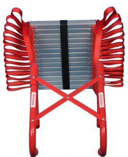 Kidde Fire Escape Ladder, 3-Story Rope Ladder, Extends to 25-Feet, Anti-Slip Rungs