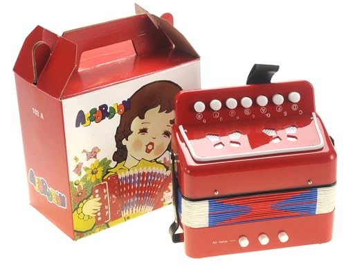 Kids Accordion Musical Instrument For Children, Beginner Friendly, Lightweight Easy to Learn Music, Kids Learning Instrument 10 Keys Control