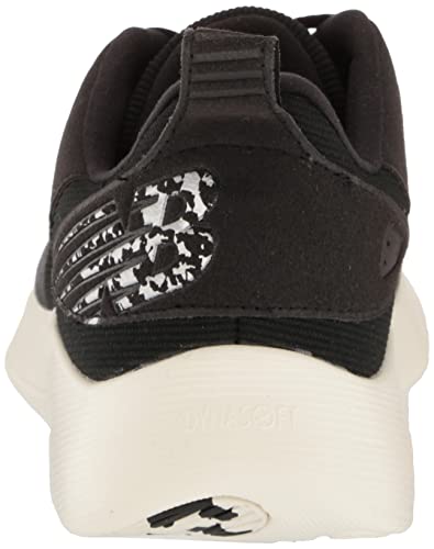 New Balance Women's DynaSoft Beaya V1 Running Shoe, Black/White, 5