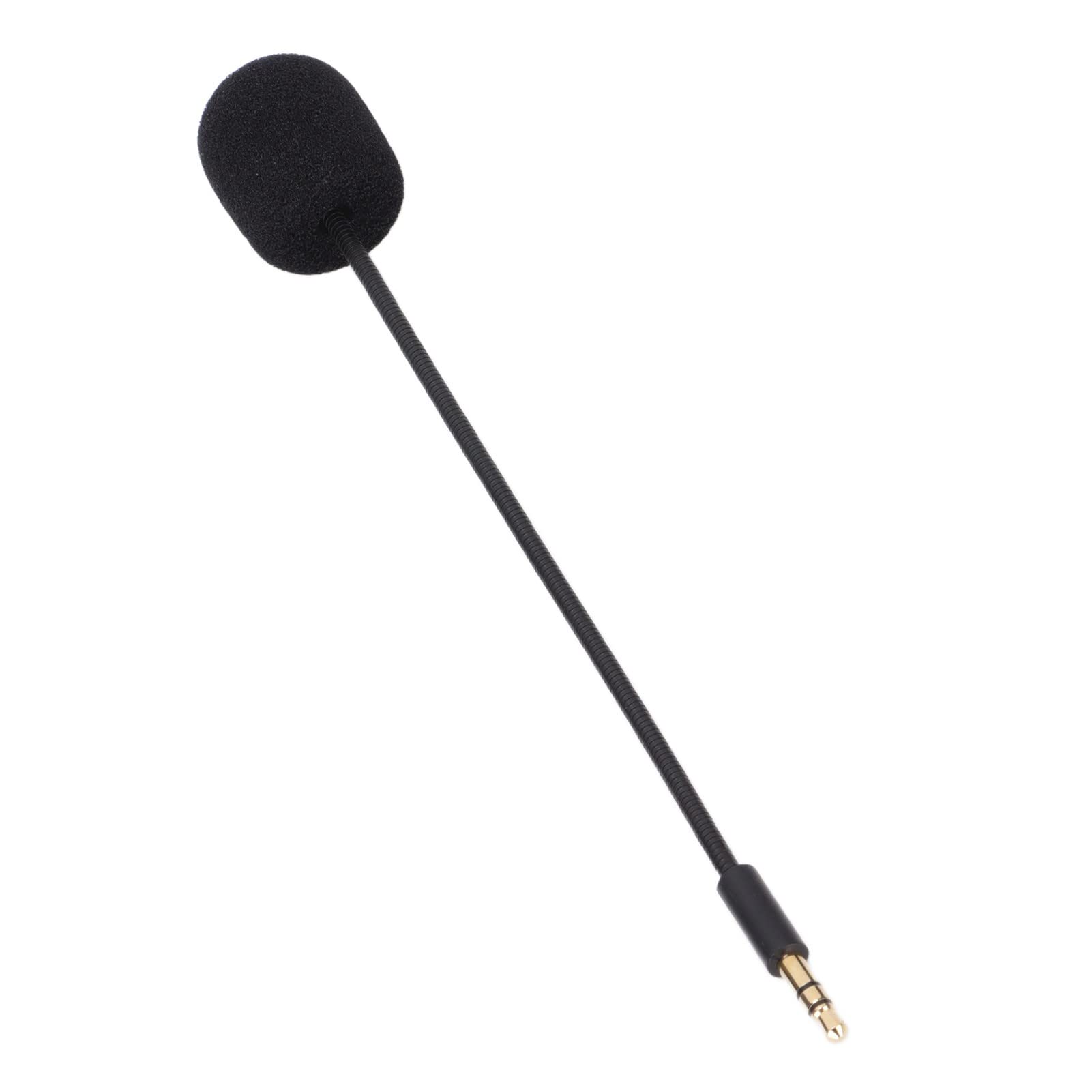 Replacement 3.5mm Game Microphone, 360 Degree Flexible Use, for 3.5mm Game Controller Detachable Microphone Gaming Headset